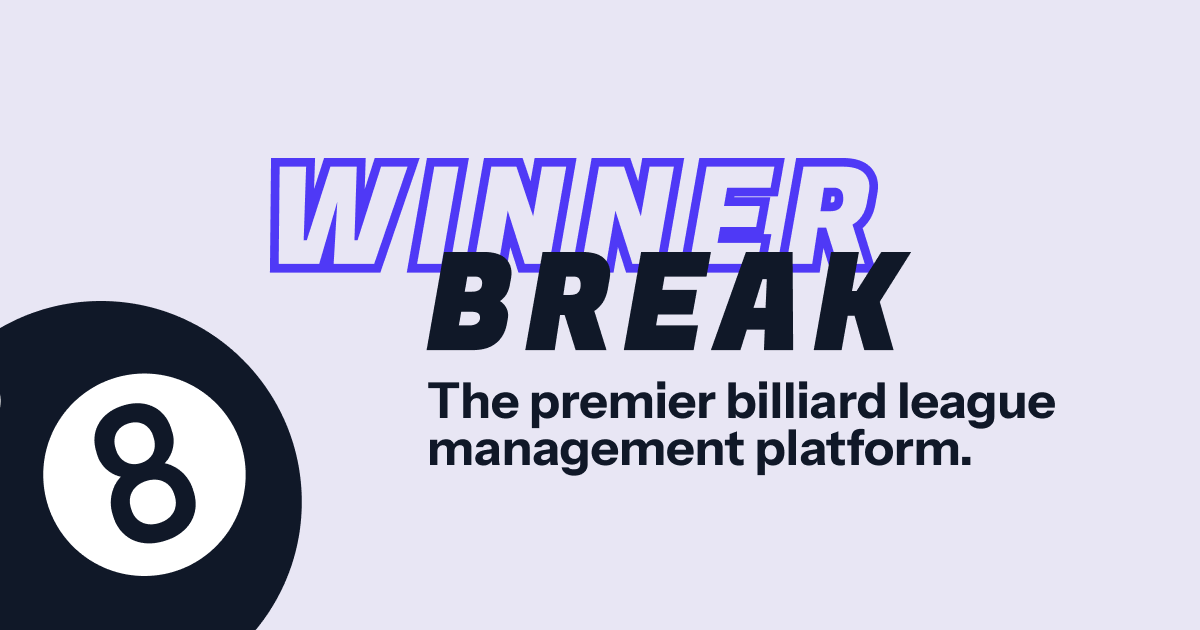 WinnerBreak - Professional Billiard League Platform | Join Now